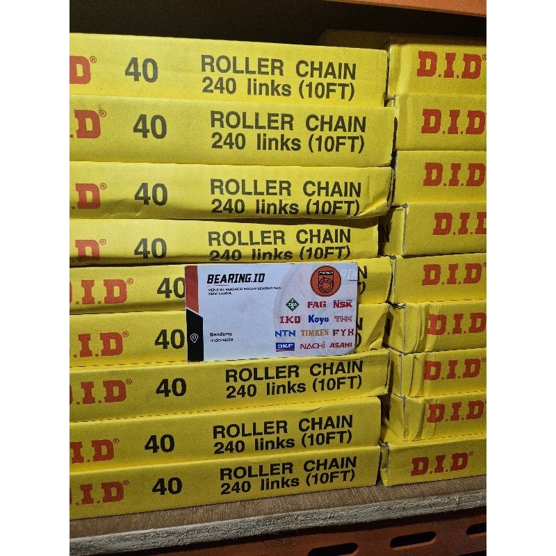Jual Rantai RS 40-1 SINGLE DID JAPAN ROLLER CHAIN ORIGINAL | Shopee ...