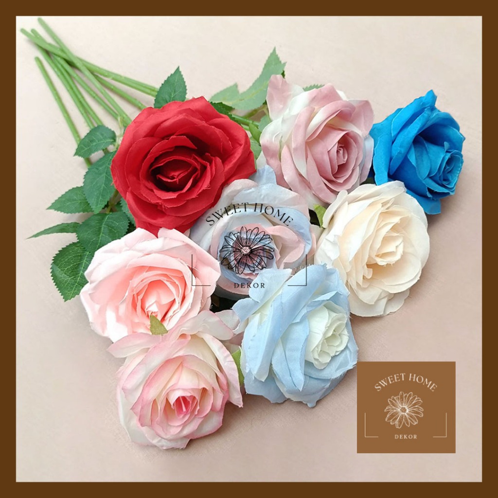 Jual Artificial Amsterdam Rose Bunga Mawar Premium Wedding Dekorasi ...
