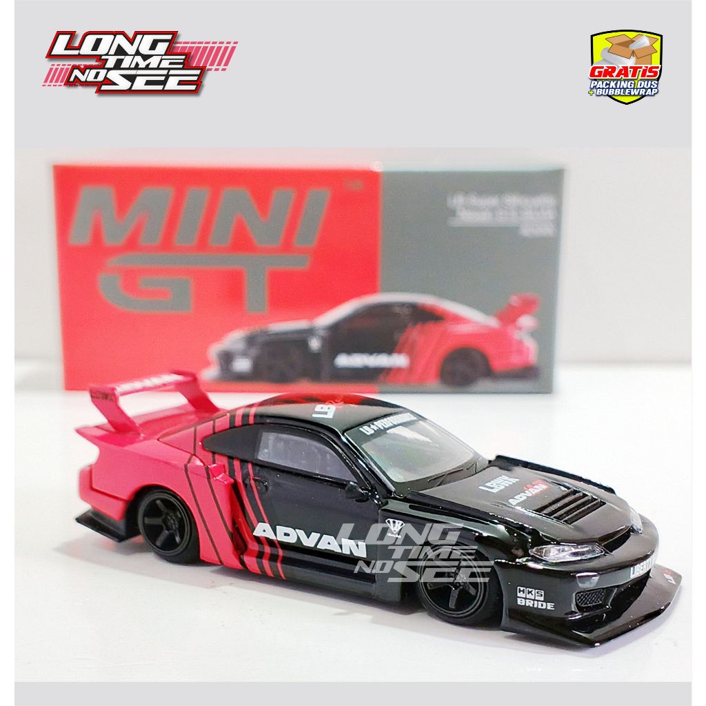 Jual MINI GT Nissan LB-Super Silhouette S15 SILVIA ADVAN | Shopee Indonesia