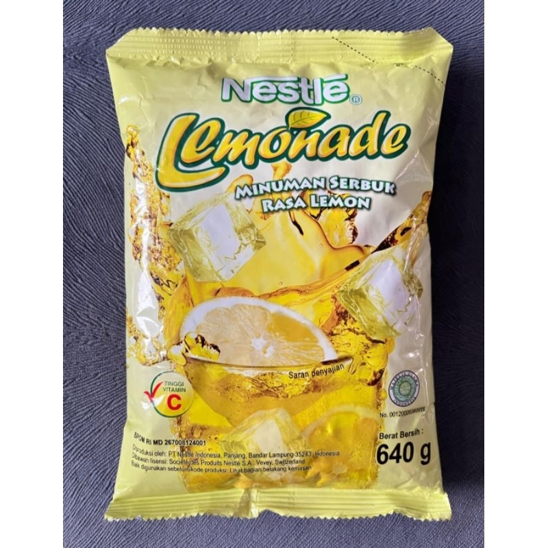 Jual NESTLE LEMONADE 640G (minuman serbuk rasa lemon) | Shopee Indonesia