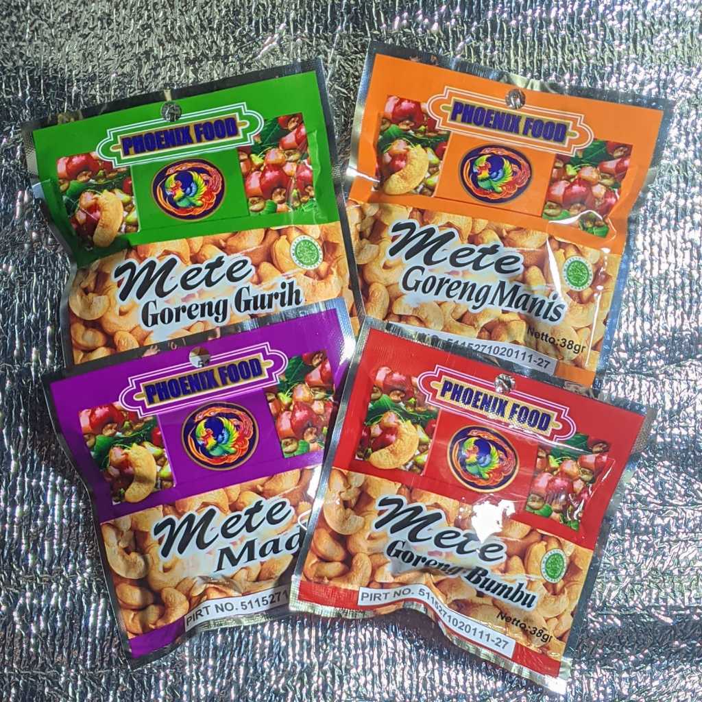 Jual [ HALAL ] Kacaang Mete Berbagai Macam Varian Rasa Isi 38gr ...