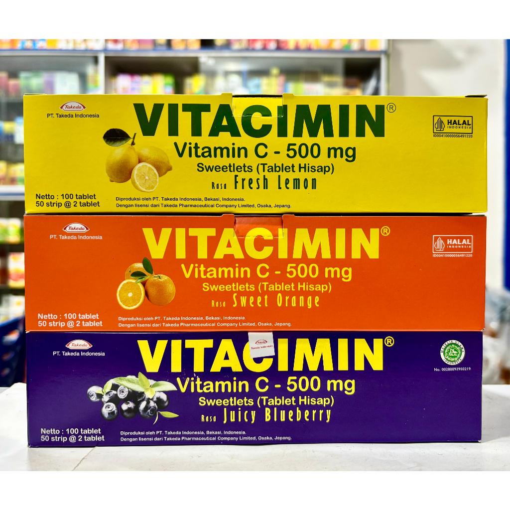 Jual Vitacimin 500MG All Varian 𝟏 𝐊𝐎𝐓𝐀𝐊 𝐈𝐒𝐈 𝟏𝟎𝟎 𝐓𝐀𝐁𝐋𝐄𝐓 𝐇𝐈𝐒𝐀𝐏 - Permen Vitamin C | Shopee Indonesia