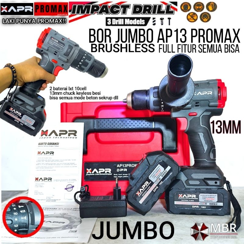 Jual PROMO APR RAJA BOR BRUSHLESS AP13 PROMAX VARIAN 13MM JUMBO IMPACT ...