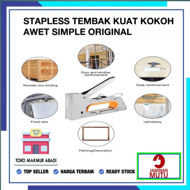 Jual Alat Staples Tembak Stapler Jepretan Gun Tracker Untuk Perekat ...