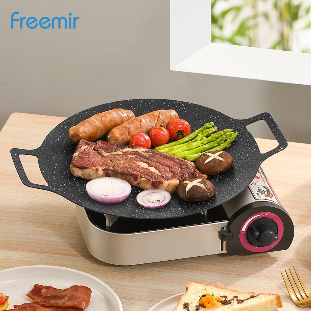 Jual [SPECIAL] freemir Wajan 30cm Panggangan BBQ Grill Pan Anti Lengket ...