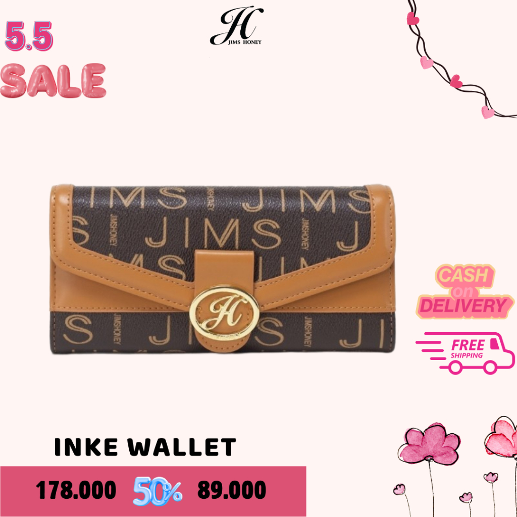 Jual JIMS HONEY DOMPET PANJANG WANITA INKE WALLET (FREE EXCLUSIVE BOX) | Shopee Indonesia