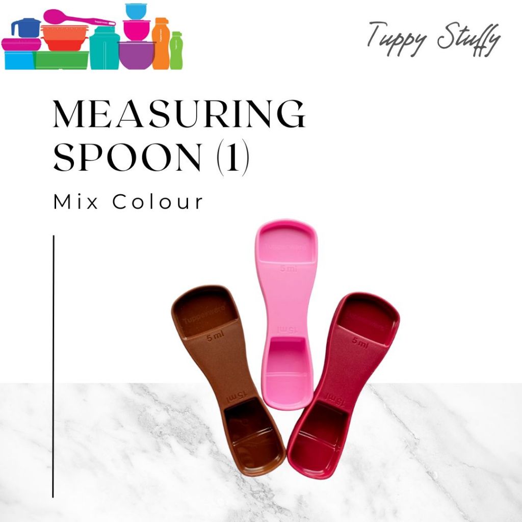 Jual Tupperware Measuring Spoon (1)Mix Colour | Sendok takar ...