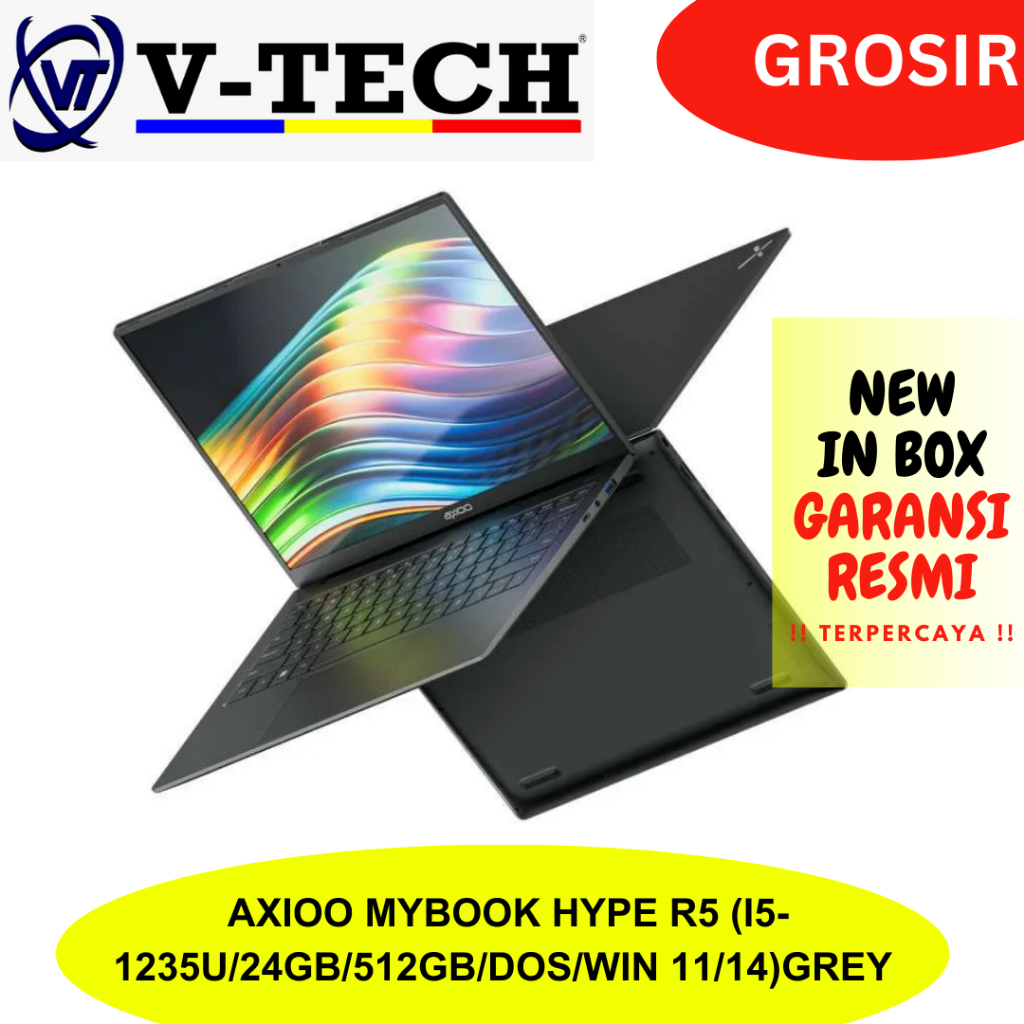 Jual AXIOO MYBOOK HYPE R5 (I5-1235U/24GB/512GB/DOS/WIN 11/14)GREY ...
