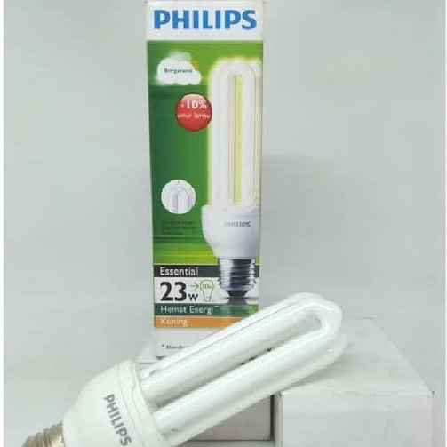 Jual LAMPU PHILIPS ESSENTIAL SUMPIT 23W (23 WATT) WARNA KUNING (WARM ...