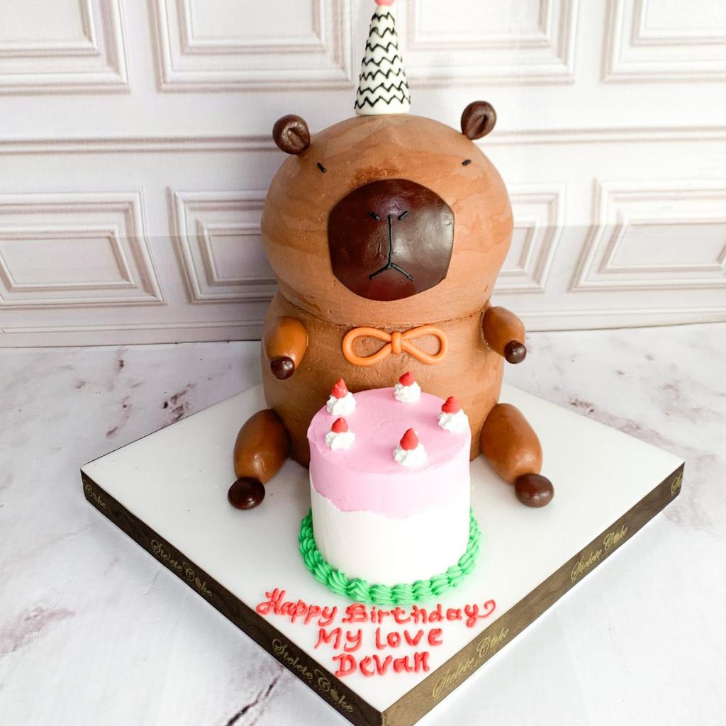 Jual Kue Ulang tahun/Birthday Cake/Kue Ultah Tema Capybara/Kue 3D/Kue birthday jakarta | Shopee ...