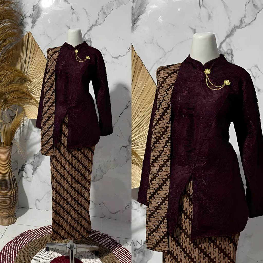 Jual Set Kebaya Jawa JANGGAN KARTINI DAN SLENDANG Wisuda Lamaran ...