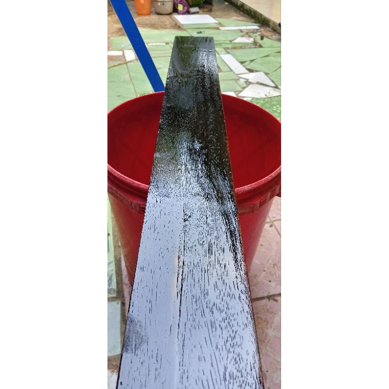 Jual papan kayu mahoni/Mindi full Bakaran 2x10x100cm cat bening super ...