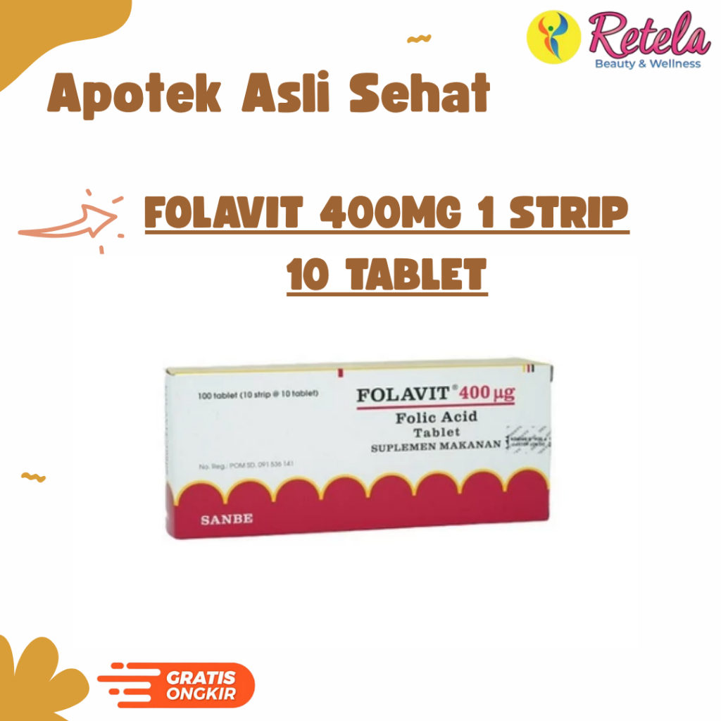 Jual FOLAVIT 400MG 1 STRIP 10 TABLET | Shopee Indonesia