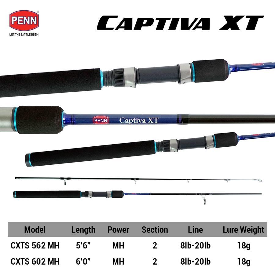 Jual PENN Spinning Fishing Rod CAPTIVA XT 168cm-180cm | Shopee Indonesia