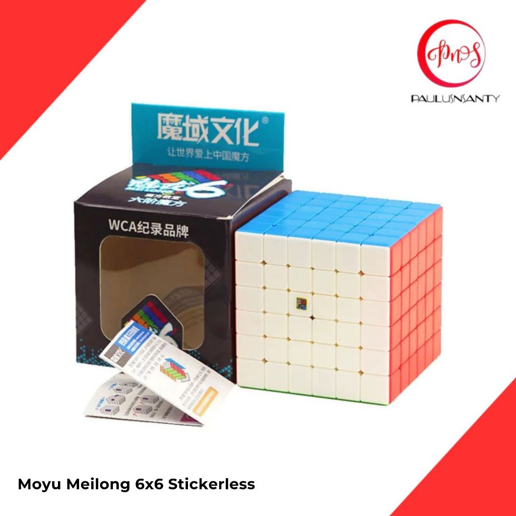Jual Cube Puzzle 6x6 Moyu Meilong 6x6 Stickerless PREMIUM | Shopee ...