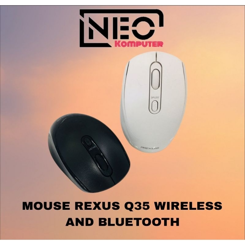 Jual MOUSE REXUS Q35 WIRELESS AND BLUETOOTH | Shopee Indonesia