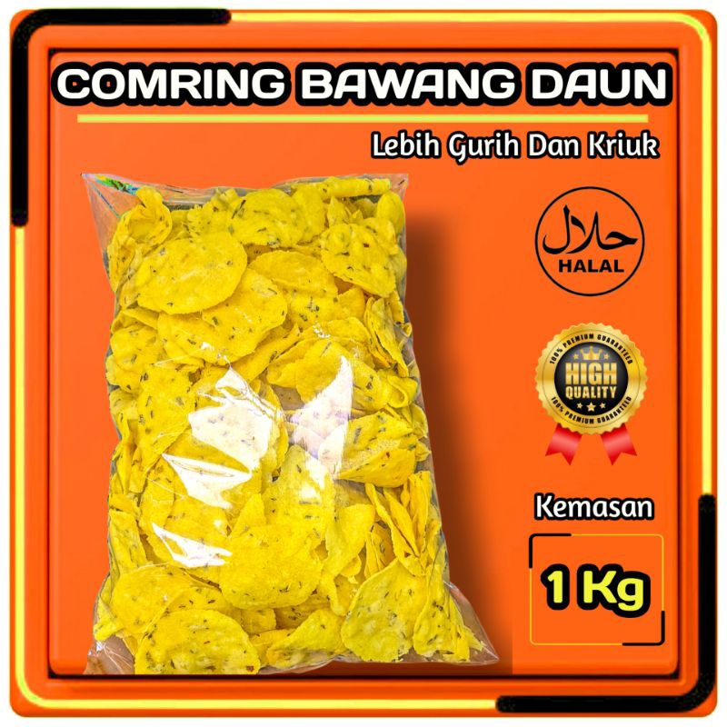 Jual comring daun bawang khas ciamis kemasan 1kg extra gurih termurah ...
