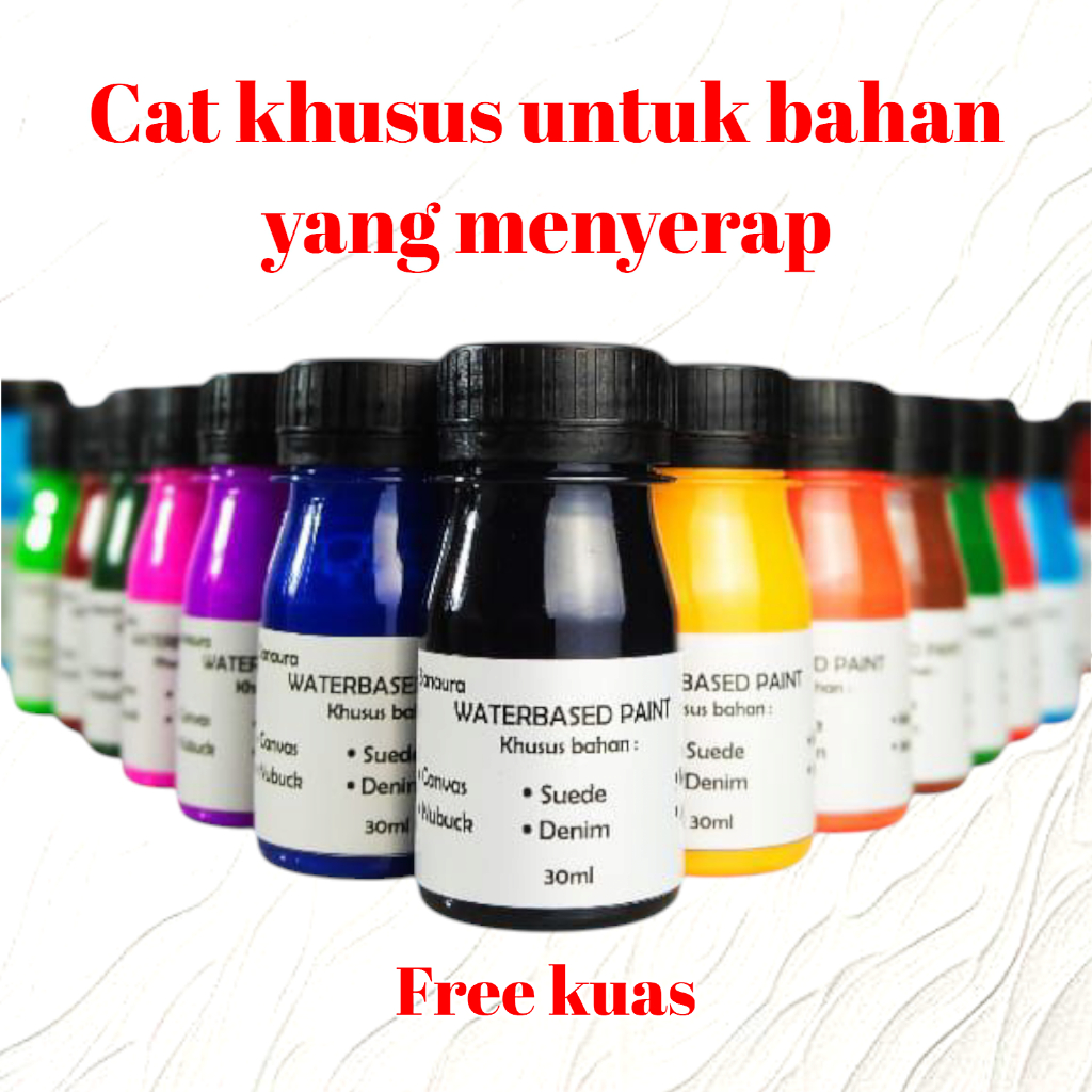Jual waterbased paint sepatu / pewarna sepatu / cat topi / cat tas ...
