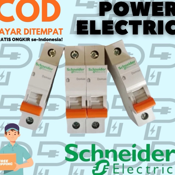 Jual MCB SCHNEIDER 1PHASE DOMAE OREN 2A 4A 6A 1A 16A 2A 25A 32A 4A | Shopee Indonesia