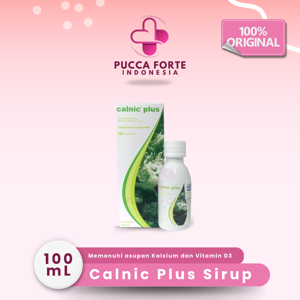 Jual Calnic Plus Sirup 100 ml - Memenuhi asupan Kalsium dan Vitamin D3 ...