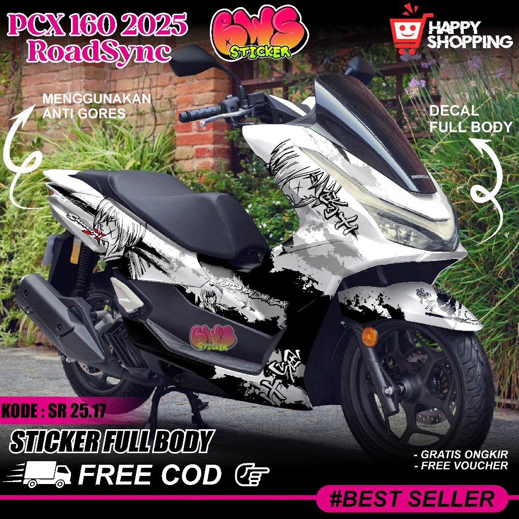 Jual COD Sticker Decal Full Body Honda PCX 160 2025 RoadSync Sticker ...