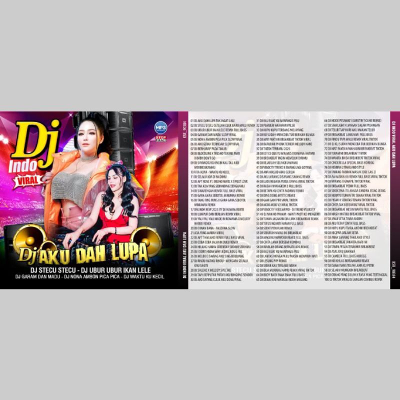 Jual Kaset Mp3 Audio Lagu Dj Indo Terbaru Aku Dah Lupa, Stecu Stecu 2025 | Shopee Indonesia