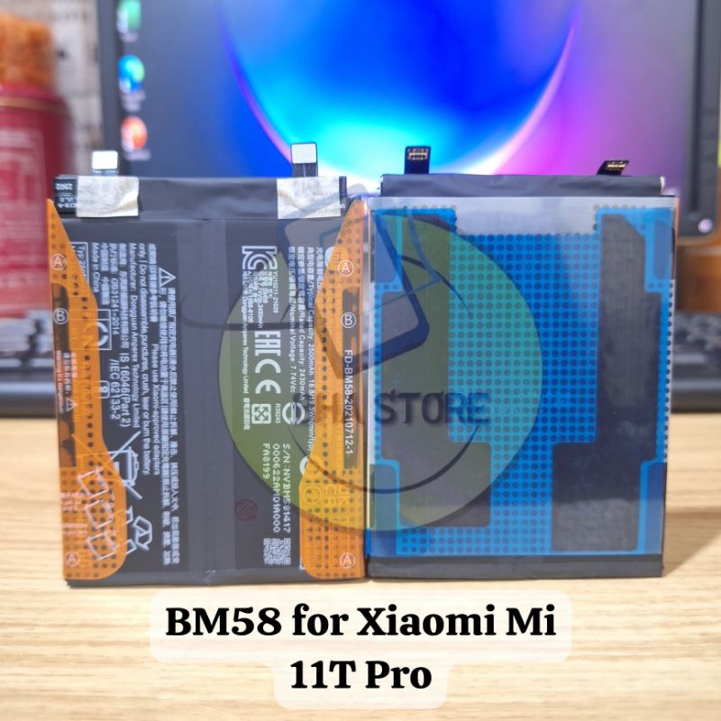 Jual BATERAI BATRE XIOMI BM59 MI 11T / mi 11T pro BM58 original battery ...
