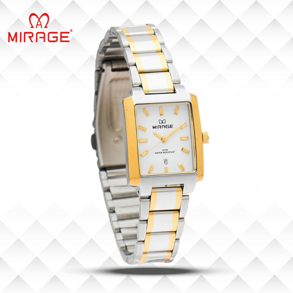 Jual Mirage Jam Tangan Wanita Analog 8545 L Silver Gold Original ...