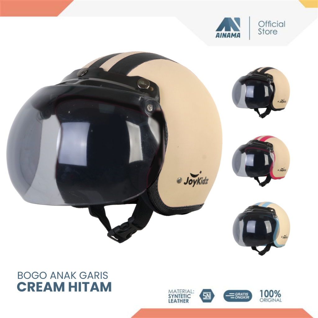 Jual Helm Anak Pororo Garis untuk Usia 1 - 7 Tahun Model Baru Laki-laki ...