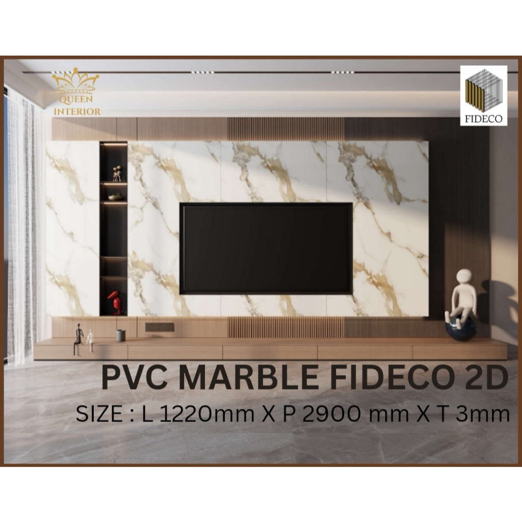 Jual TACO FIDECO 2D WALL PANEL STONE SERIES - PVC MARBLE SHEET -UKURAN ...