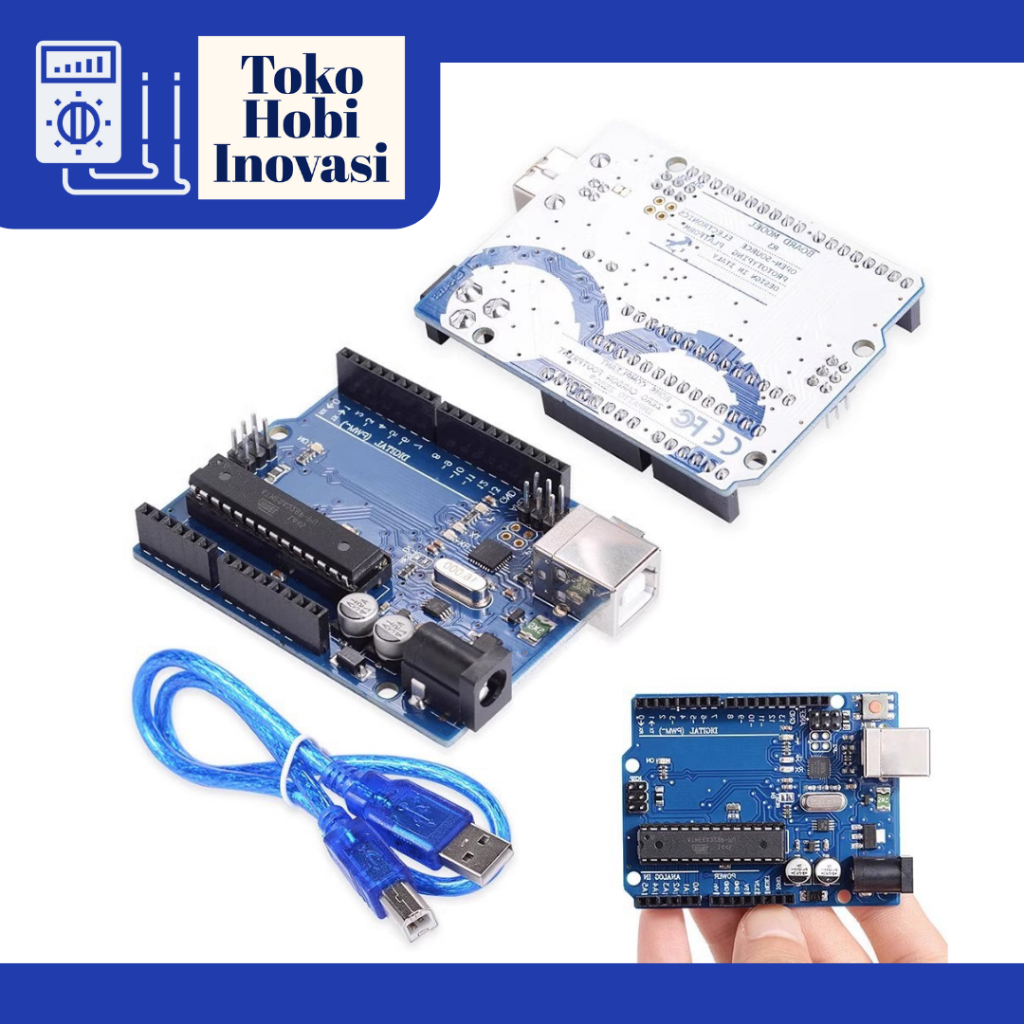 Jual UNO R3-ARDUINO UNO ATMEGA328P DIP 16U2 VERSION JunDW | Shopee Indonesia