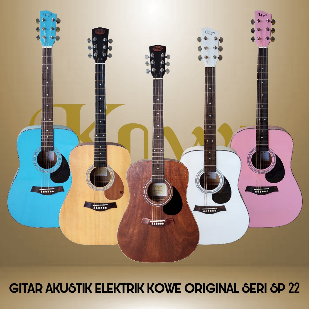 Jual Gitar Akustik Elektrik Original Kowe SP 22 Ukuran Jumbo EQ 7545R ...