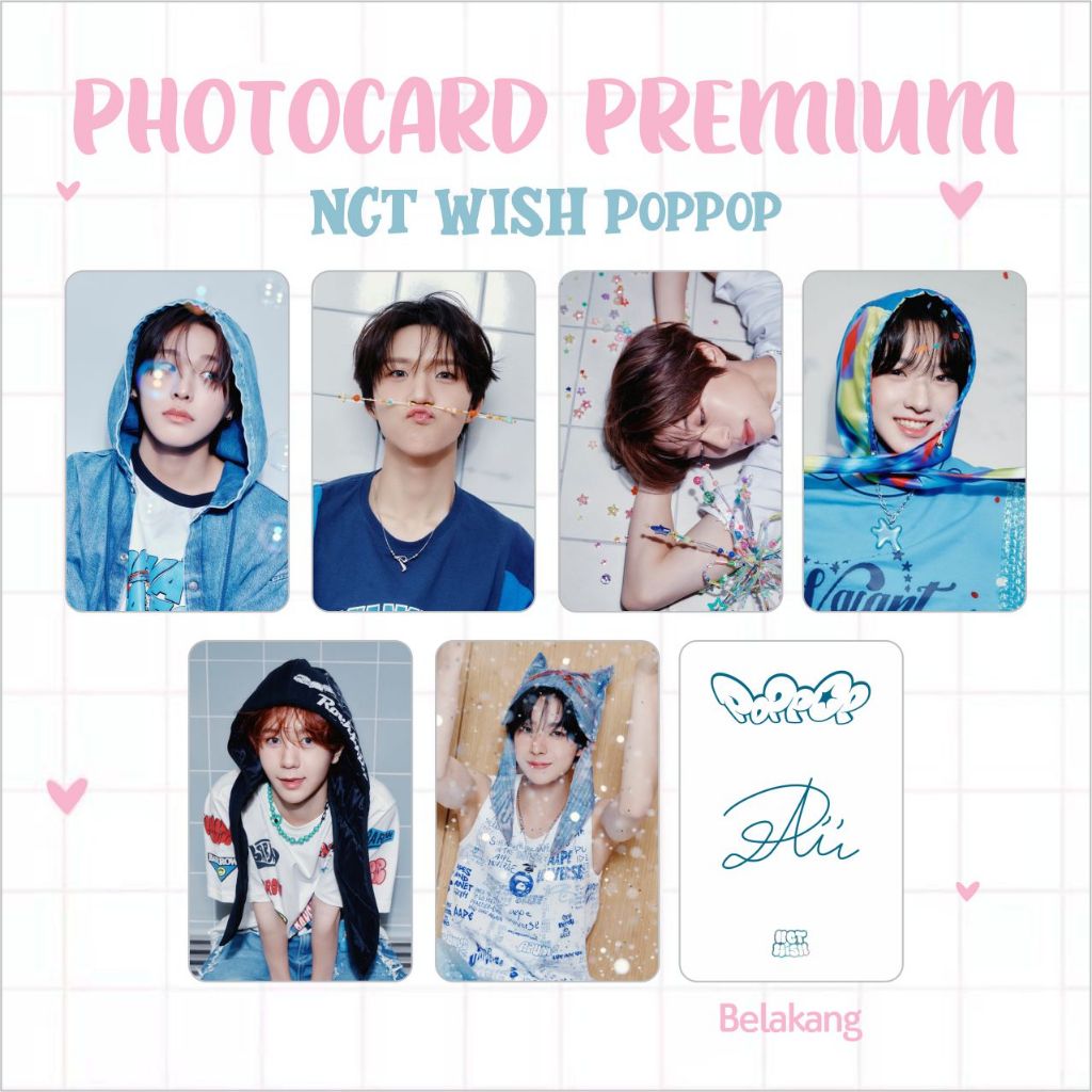 Jual Photocard PC Premium NCT WISH steady POPPOP | Shopee Indonesia