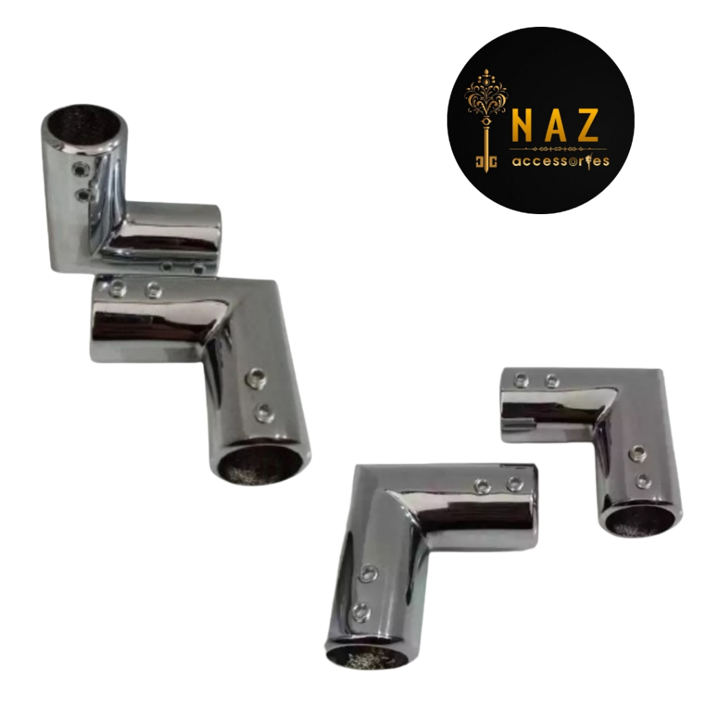 Jual Glass Connector L Pipa ke Pipa Siku 90°Stainless | Shopee Indonesia