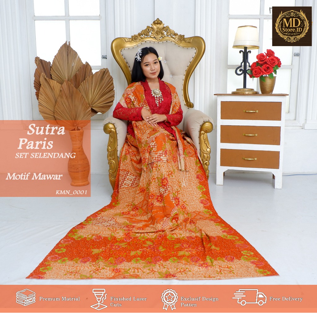 Jual Kamen Batik Katun Sutra Paris ATBM 100% Original Lembaran Kain ...