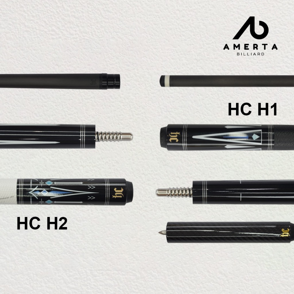 Jual HC Carbon Cue 12.5mm Slim Tapper Super Low Deflection Free ...