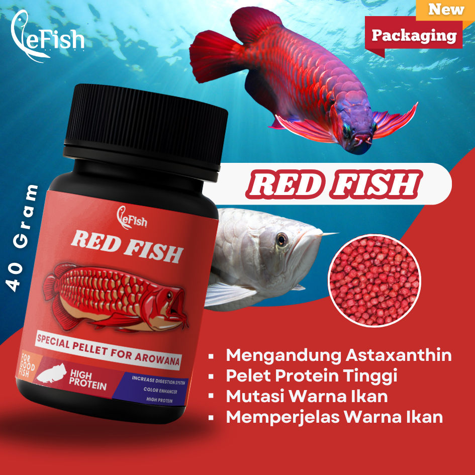 Jual REDFISH - Pelet Ikan Arwana Super High Protein | Shopee Indonesia