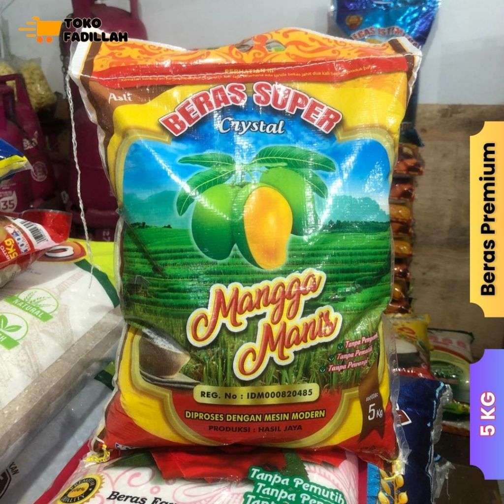 Jual Beras Premium cap Mangga Manis 5 kg | Shopee Indonesia