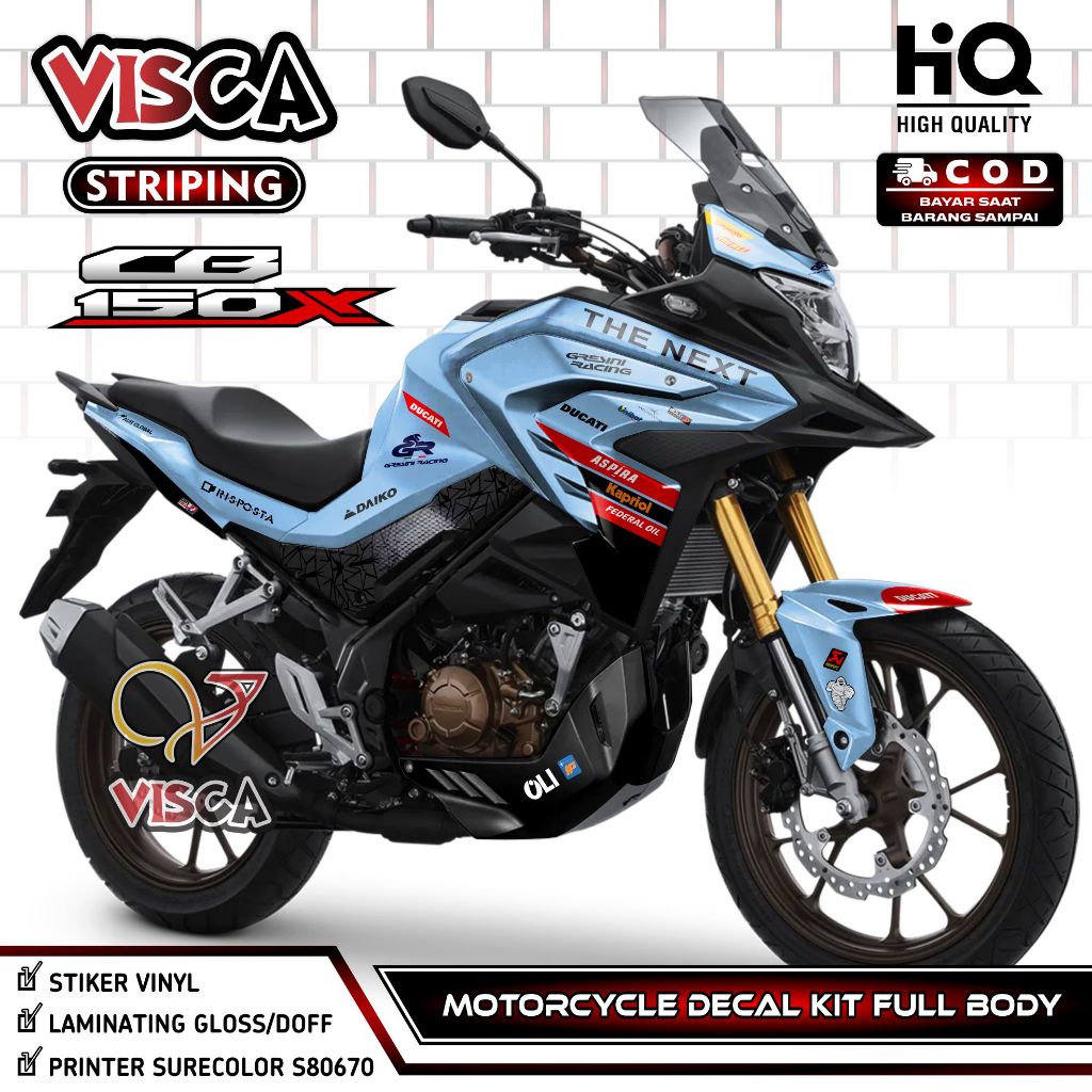 Jual Stiker CB 150 X Full Body - Dekal CB150X - Striping CBX Variasi ...