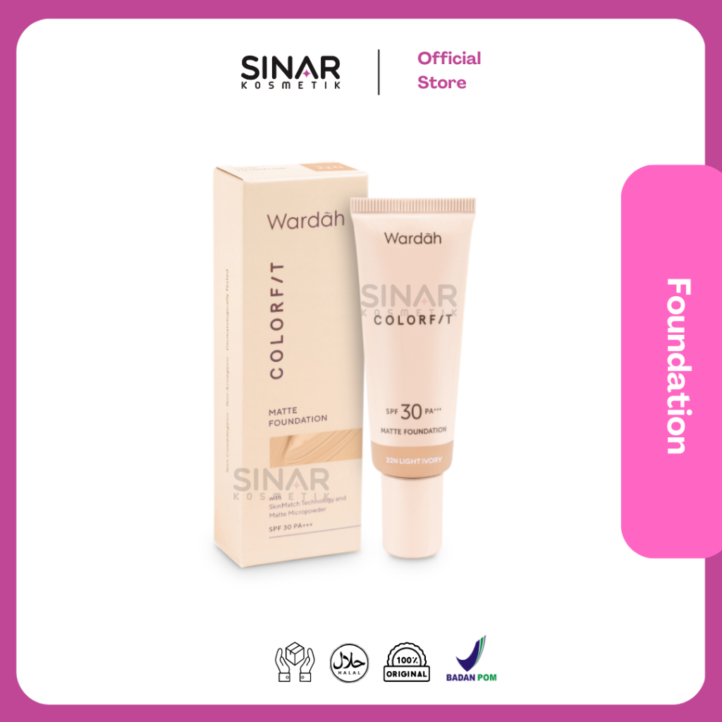 Jual Wardah Colorfit Matte Foundation | Shopee Indonesia