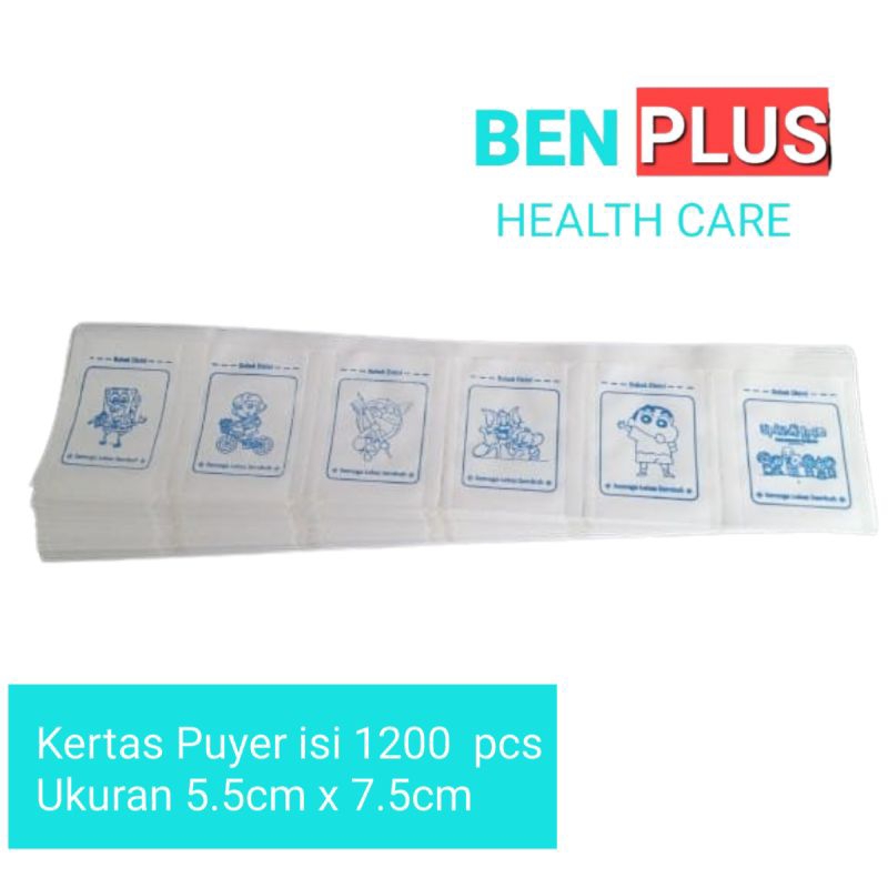 Jual kertas puyer gambar upin ipin biru isi 1200 pcs | Shopee Indonesia