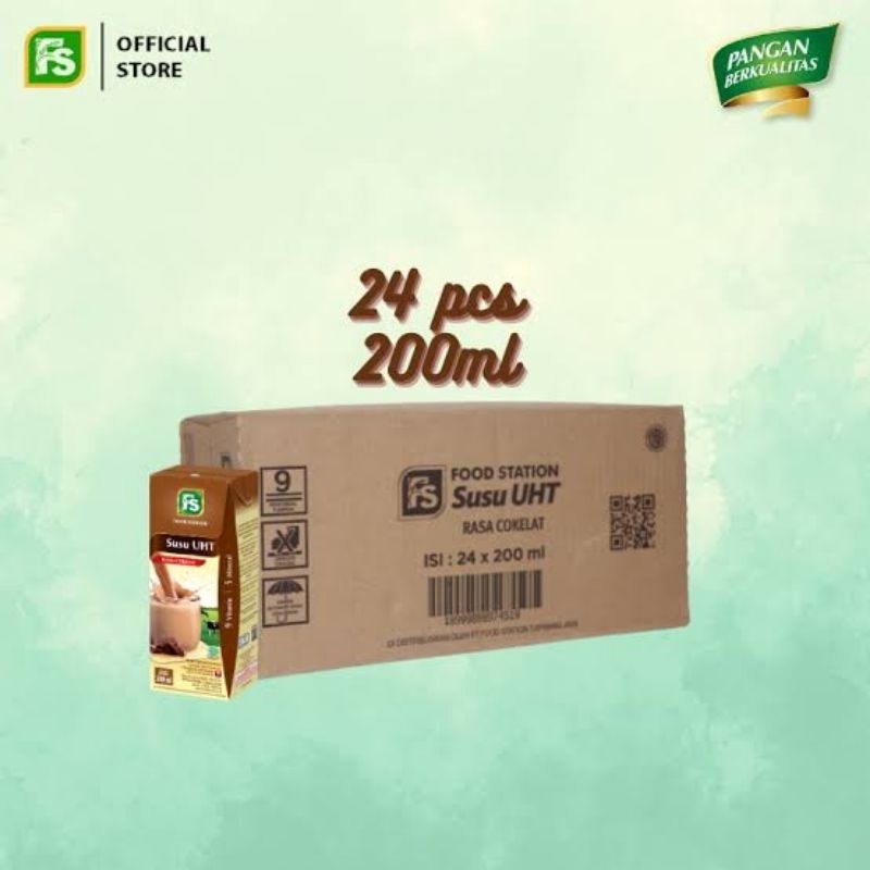 Jual Susu UHT Food station | Shopee Indonesia