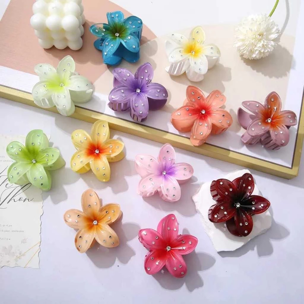 Jual Jepit Motif Bunga Kamboja Cantik Jedai Jepitan Badai Ala Korea ...
