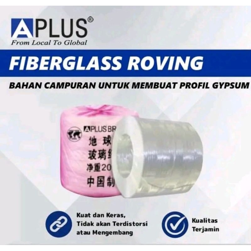 Jual ROVING Gypsum Kiloan | Serat fiber untuk list gypsum | Serat Kaca ...