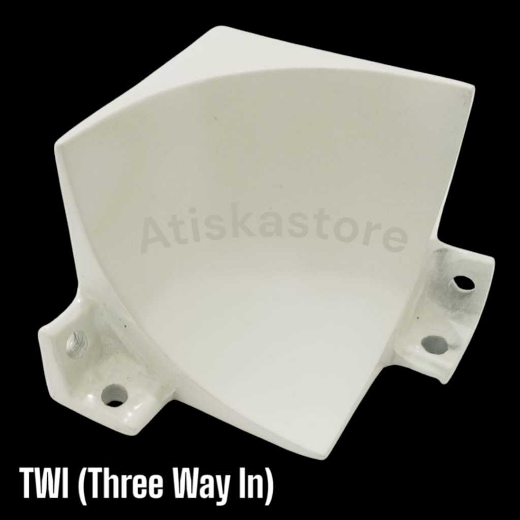 Jual Alumunium TWI R45 (Three Way In) Radius 45 derajat , segitiga ...