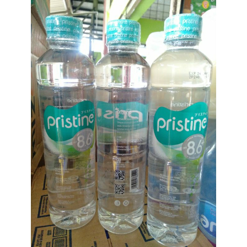 Jual minuman pristine 400 ml pH 8 + ( 24 botol ) | Shopee Indonesia