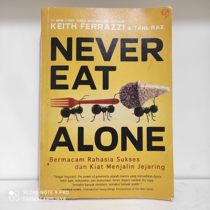 Jual Buku Never Eat Alone by Keith Ferrazzi & Tahl Raz | Shopee Indonesia