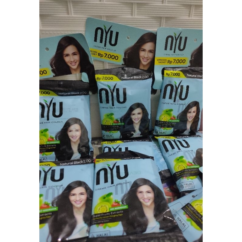 Jual NYU CREME HAIR COLOR "NATURAL BLACK" | Shopee Indonesia