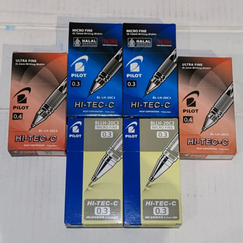 Jual PILOT HITEC-C PILOT 0.3 WARNA WARNI ORIGINAL(1PAK/12PCS) | Shopee ...