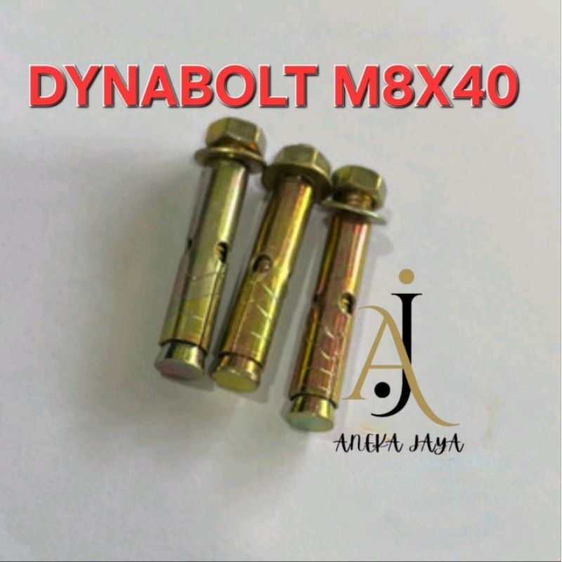 Jual Dynabolt M8x40/ Dynabolt kuning 8x40/ Expansion Bolt M8x40 ...